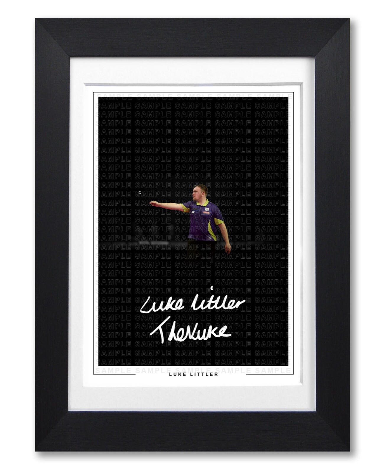 LUKE LITTLER THE NUKE SIGNED POSTER PRINT PHOTO AUTOGRAPH DARTS PDC ...