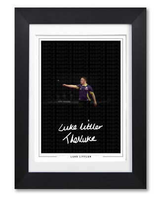 LUKE LITTLER THE NUKE SIGNED POSTER PRINT PHOTO AUTOGRAPH DARTS PDC ...