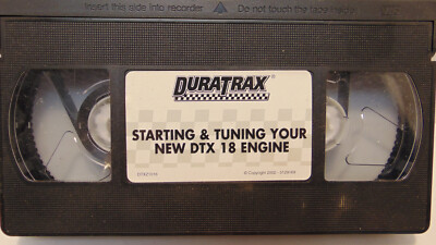 Duratrax DTXZ1016 Starting & Tuning your NEW DTX .18 Engine VHS Tape | eBay