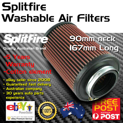Splitfire High Flow Washable Cotton RamPod Pod Air Filter 90mm neck ...