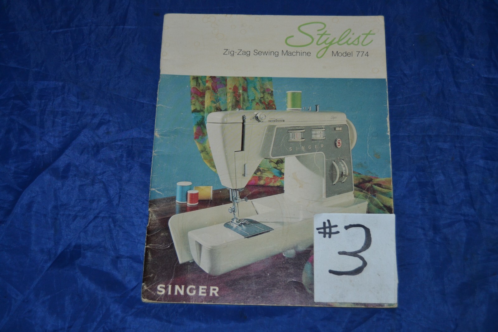 SINGER STYLIST SEWING MACHINE MANUALS MODELS 418, 538, 774 ORIGINALS IN ...