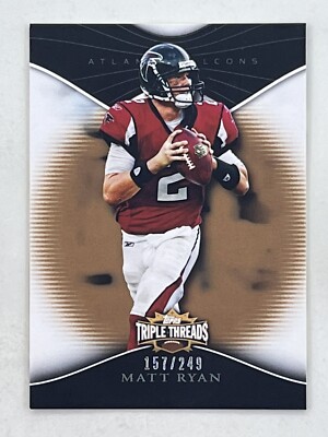 Matt Ryan 2009 Topps Triple Threads Sepia /249 #13 NFL Falcons QB ...