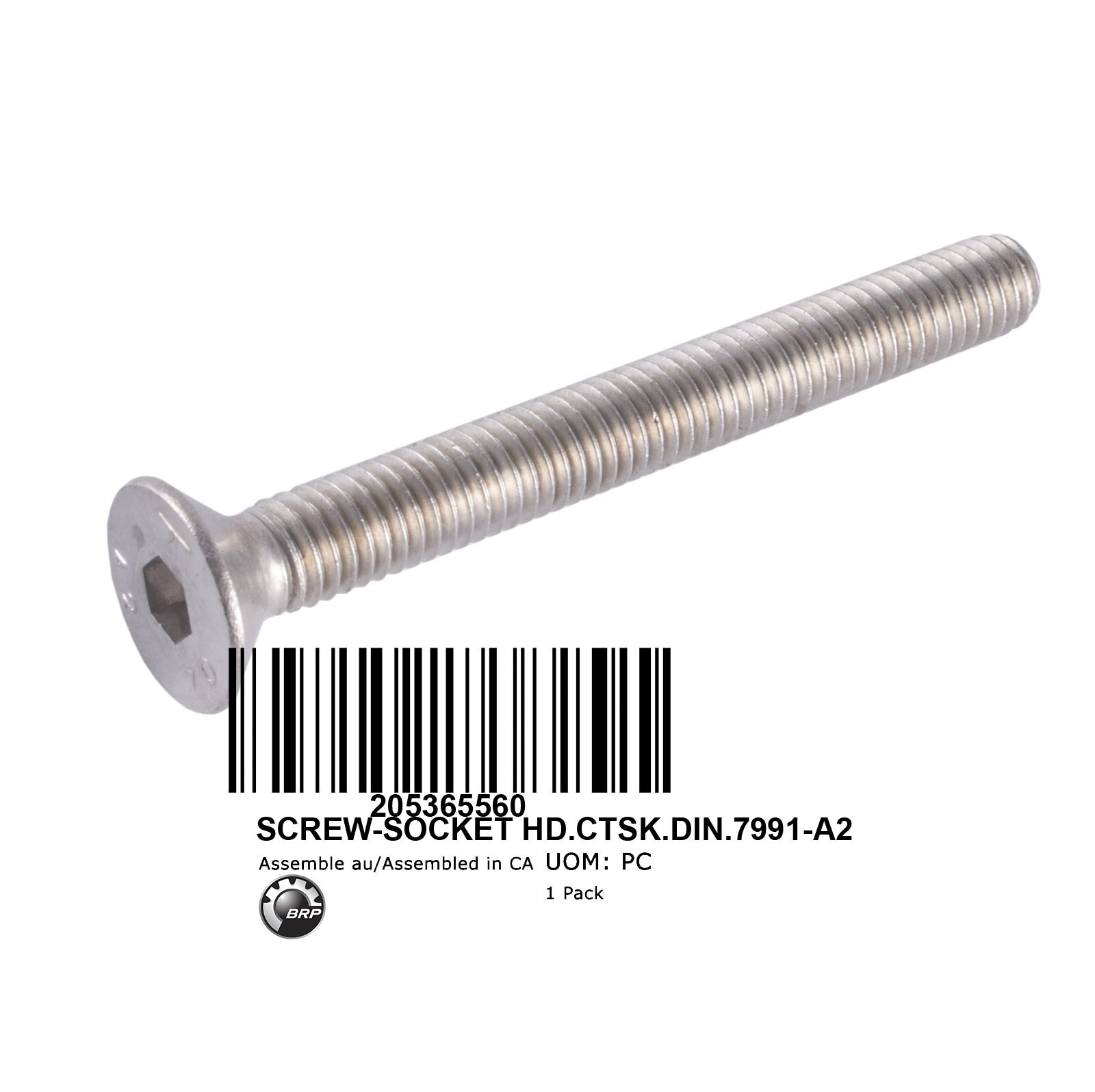 Seadoo OEM SCREW-SOCKET HD.CTSK.DIN.7991-A2 205365560 | eBay