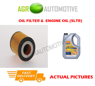 OEM PETROL OIL FILTER + VL 5W30 ENGINE OIL FOR VAUXHALL VECTRA 2.6 170 ...