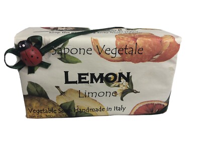 Sapone Vegetable Lemon Limone Bar Soap - Handmade In Italy 10.5 Oz | eBay