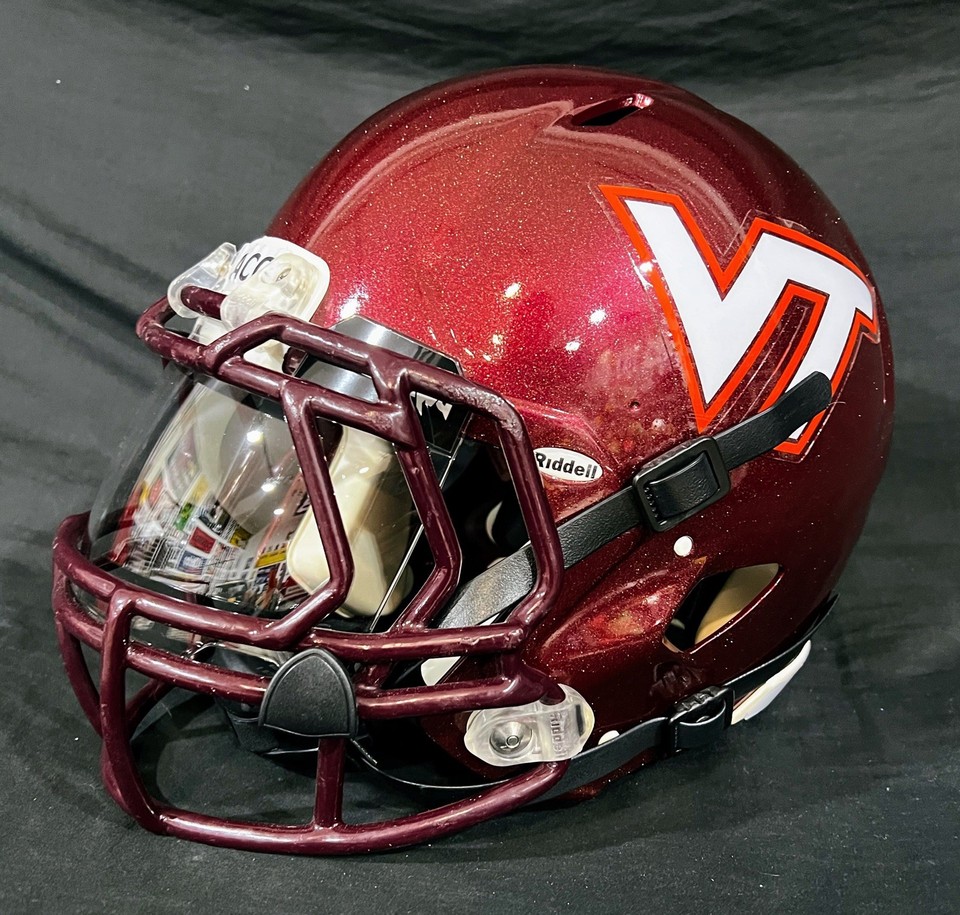Virginia Tech Hokies Riddell Speed full size used Football Helmet!! WOW ...