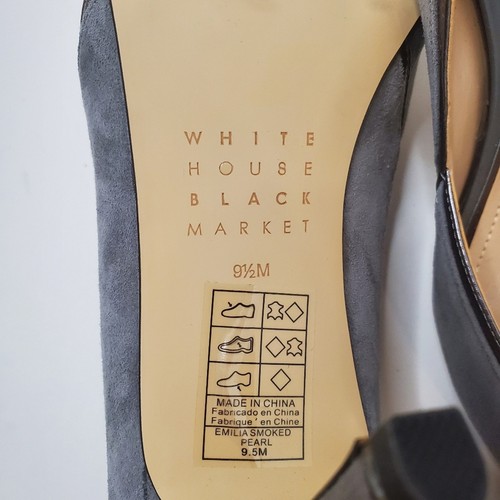WHBM Metallic-Trim Suede Pumps size 9.5 | eBay