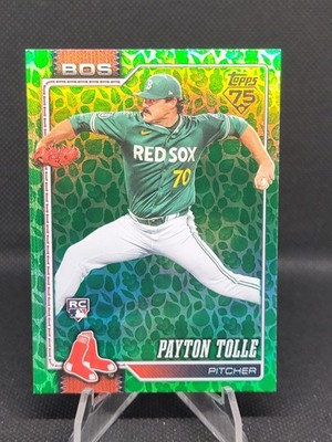 2026 Topps Series 1 Payton Tolle #15 RC Holiday Easter Green Foil | eBay