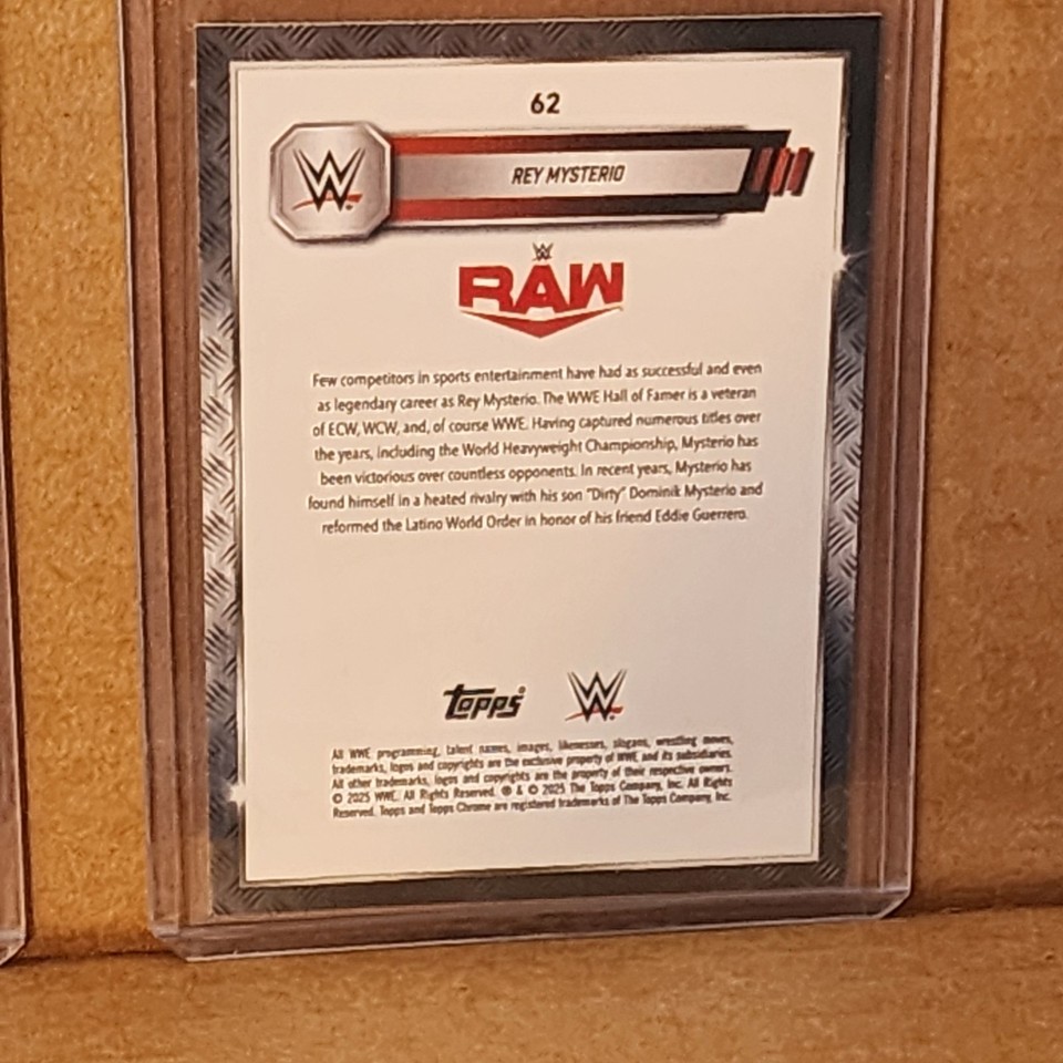 Rey Mysterio 2025 Topps Chrome RAW Card | eBay