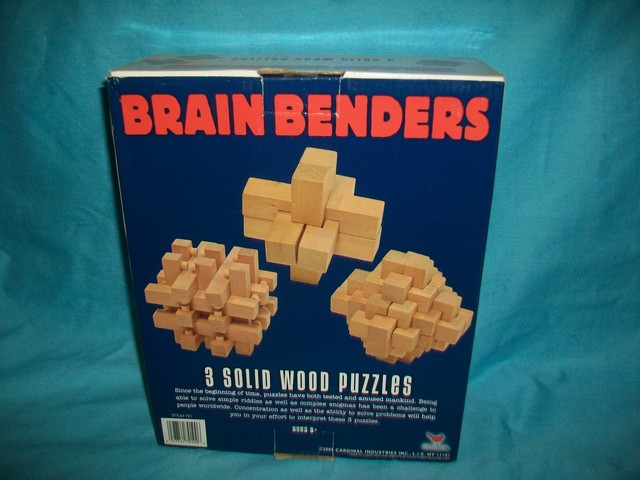 Brain Benders 3 Solid Wood Puzzles Cardinal 2005 Ages 8 New In Box EBay brain-benders-3-solid-wood-puzzles-cardinal-2005-ages-8-new-in-box-ebay