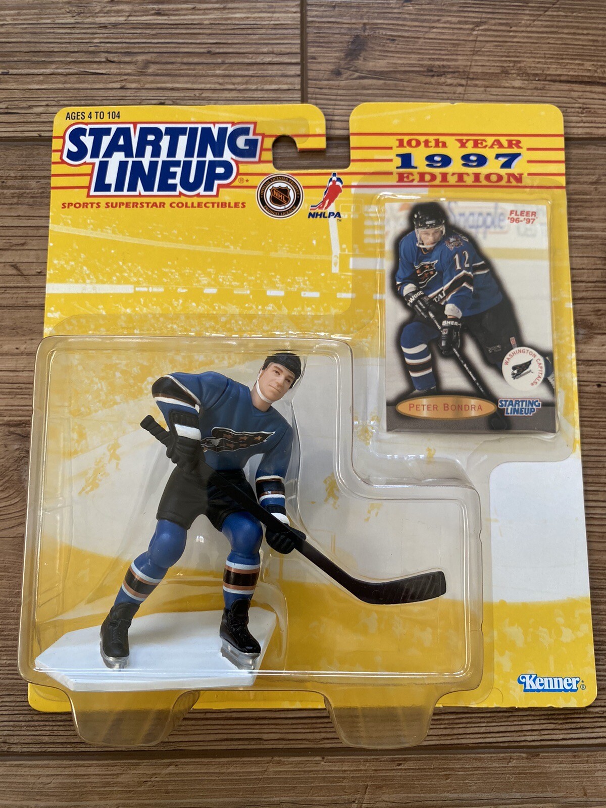 1997 Starting Lineup PETER BONDRA Hockey Figure & Card Capitals SLU NHL ...