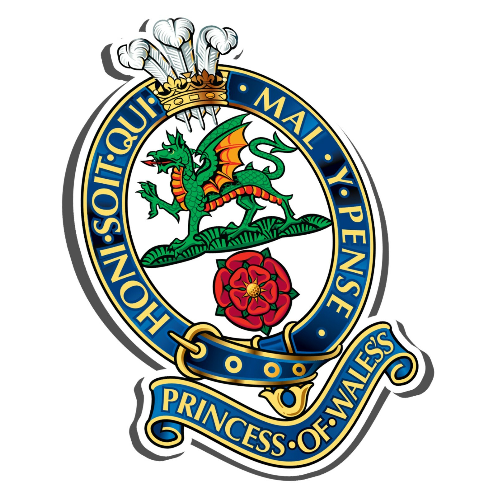 PWRR STICKER - THE PRINCESS OF WALES'S ROYAL REGIMENT - BRITISH ARMY ...