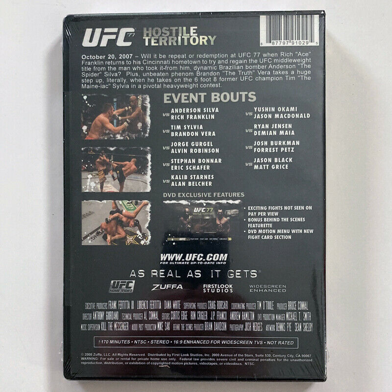 UFC 77 DVD, Brand New, Sealed | eBay