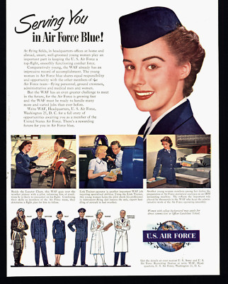1951 U.S AIR FORCE WAF VINTAGE PRINT AD | eBay
