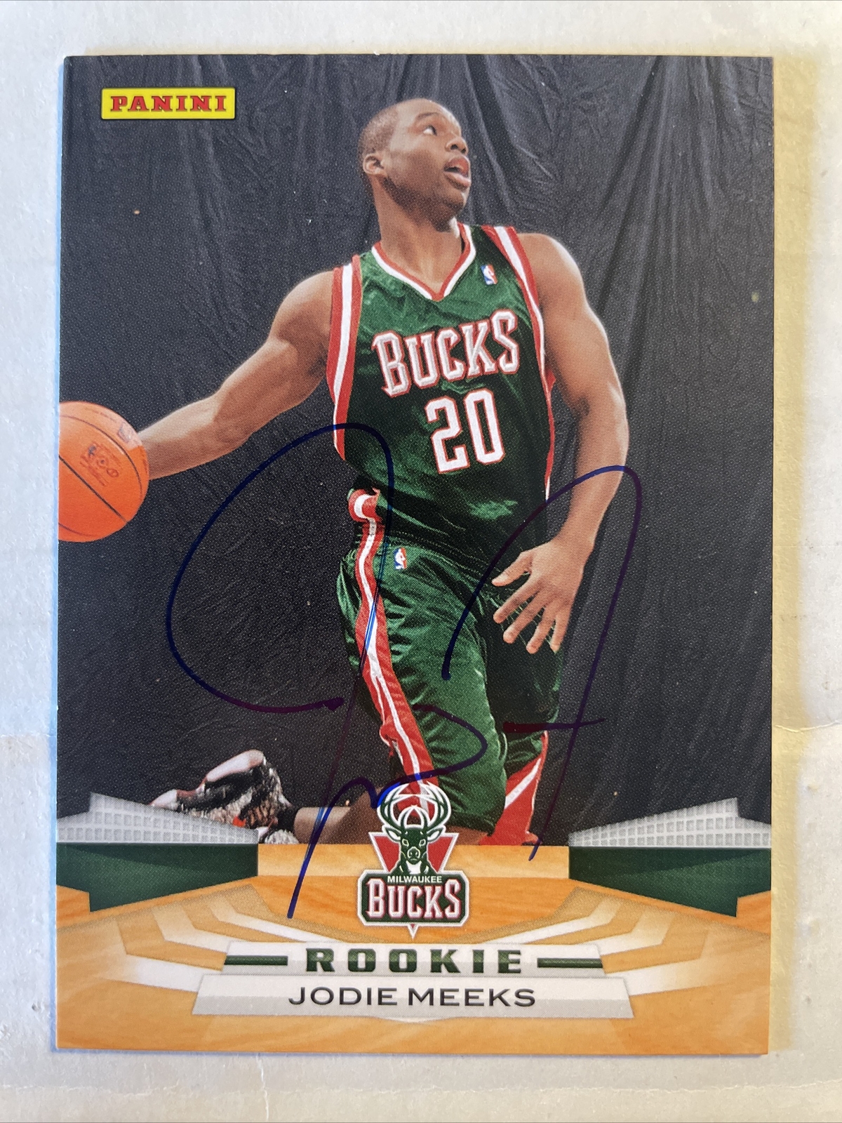2009 Panini Jodie Meeks Autographed Card Milwaukee Bucks #389 CB1082 | eBay