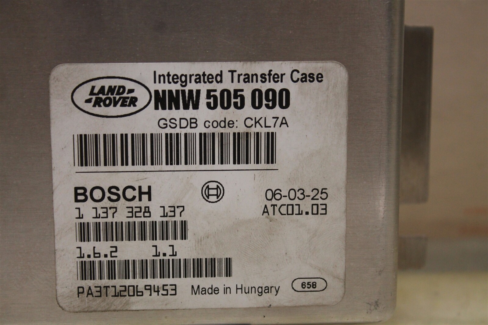2006-2009 Range Rover Transfer Case Control Unit TCU NNW505090 Module ...