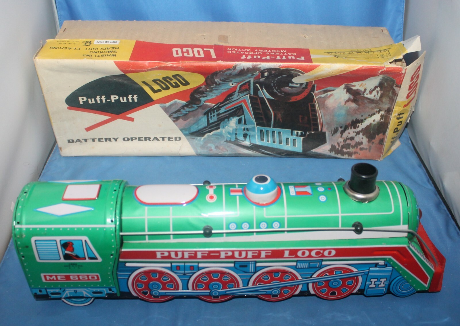 Vintage Puff Puff Loco Battery Operated Toy Train | eBay