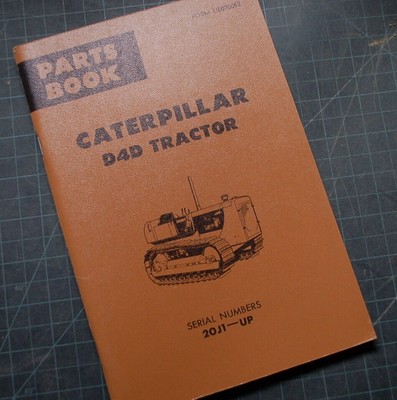 CAT Caterpillar D4D Dozer Tractor crawler Parts Manual Book 20J series ...