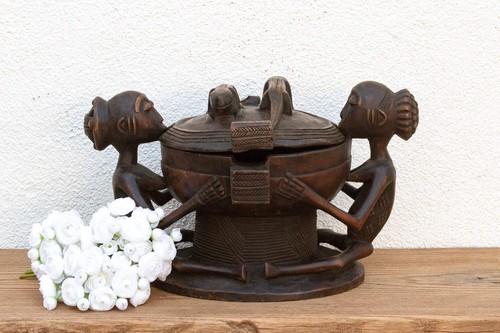 Finely Carved African Divination Bowl | eBay