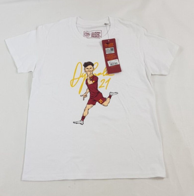 AS Roma Unisex Kinder T-Shirt Weiß Dybala Kids 12 Jahre, Fan Club ...