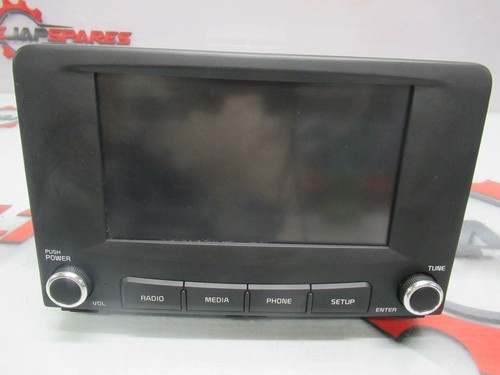 KIA RIO STEREO/HEAD UNIT 7in TOUCHSCREEN, NON SAT NAV TYPE, YB, 12/16 ...