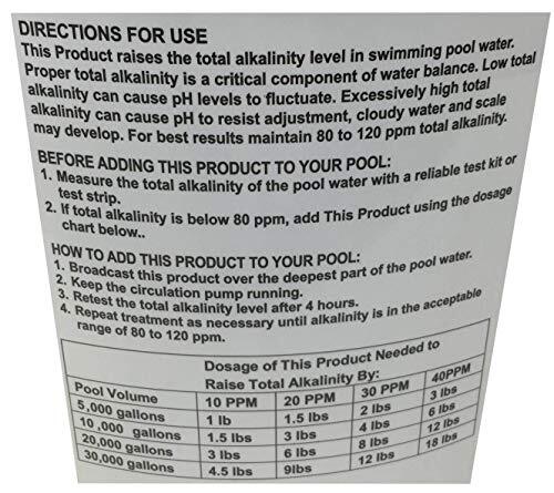 Pool Solutions Alkalinity Plus Increaser 25lb - P36025DE | eBay