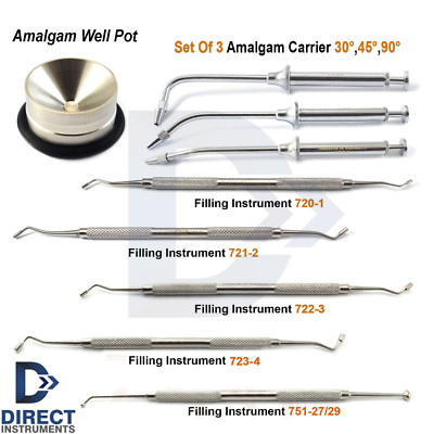 Dental Amalgam Carrier Syringe Composite Filling Plugger Cavity ...