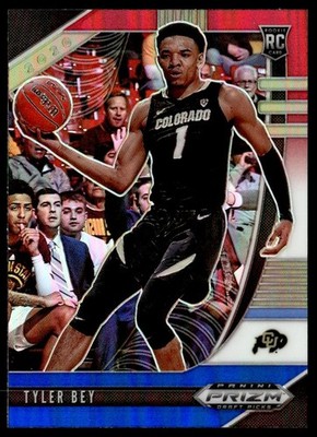 2020-21 Panini Prizm Draft Picks Collegiate Blue and Red PRIZM Tyler ...