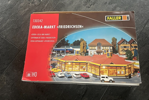 Faller 130342 Spur H0 Edeka Markt Friedrichsen OVP mit Lagerspuren ...
