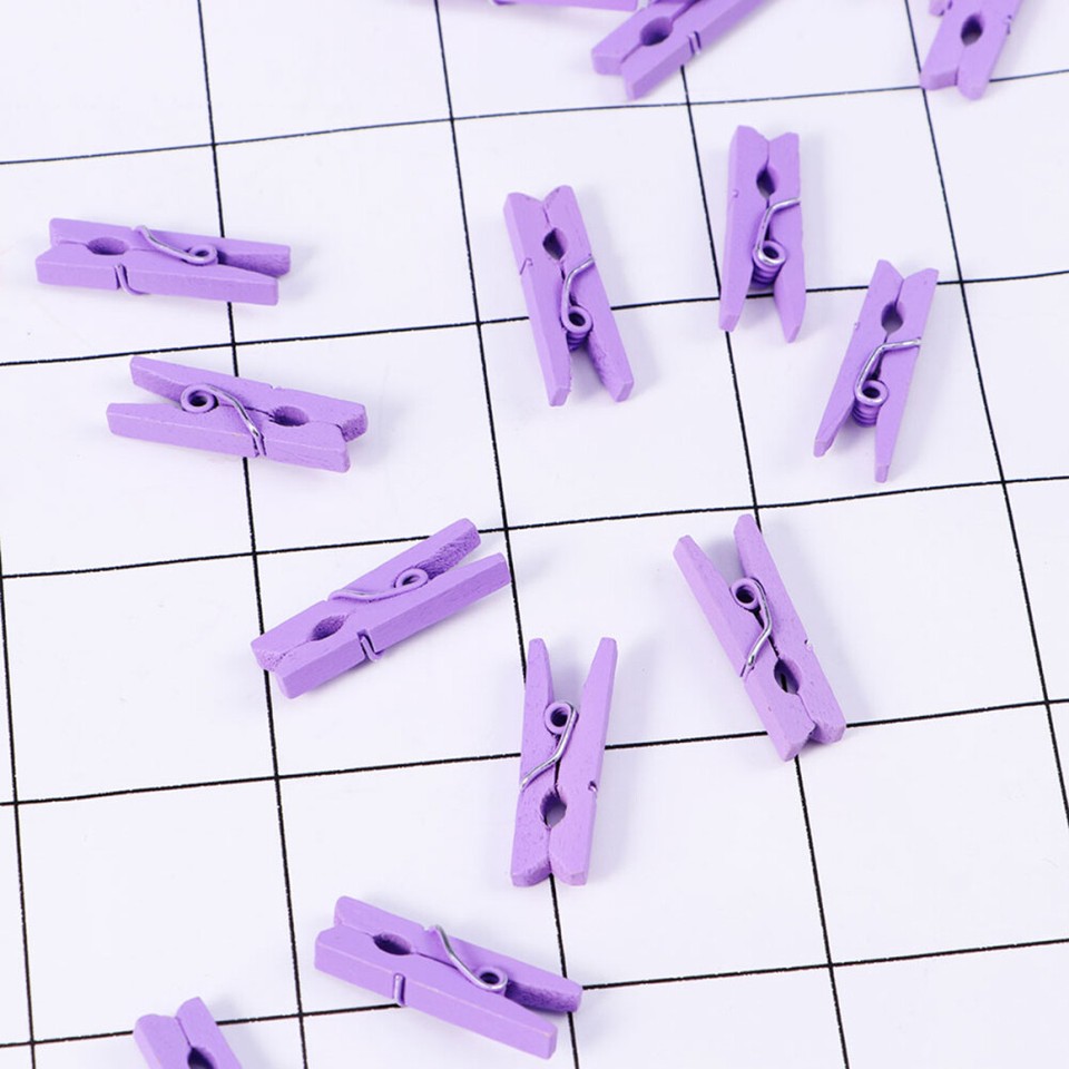 100 Pcs Photo Paperclip Miniature Clothes Pin Hanger Hangers | eBay