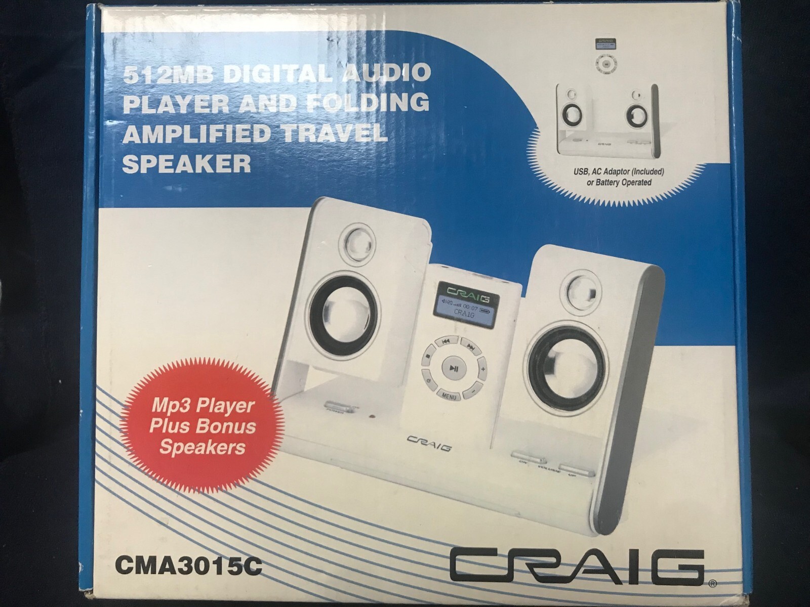 Craig CMA3015C White ( 512 MB ) Digital Media Player for sale online | eBay
