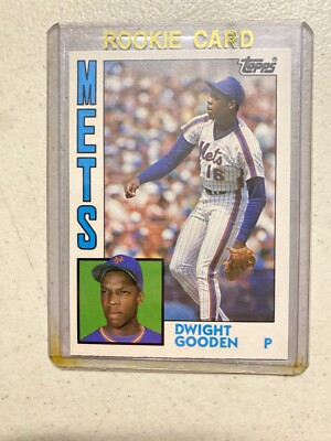 1984 TOPPS CARD #42T DWIGHT GOODEN ROOKIE METS RC Set Break NICE! NM-MT ...