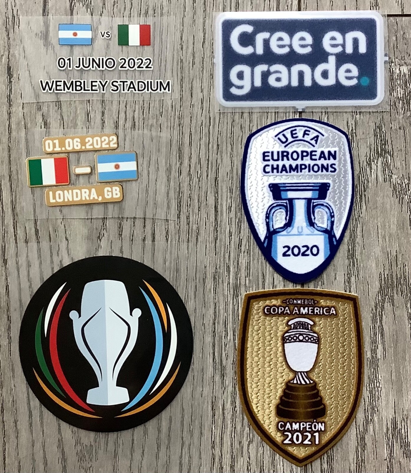 2022 COPA EuroAmerica Champion Final Argentina vs Italy Badge Patch | eBay