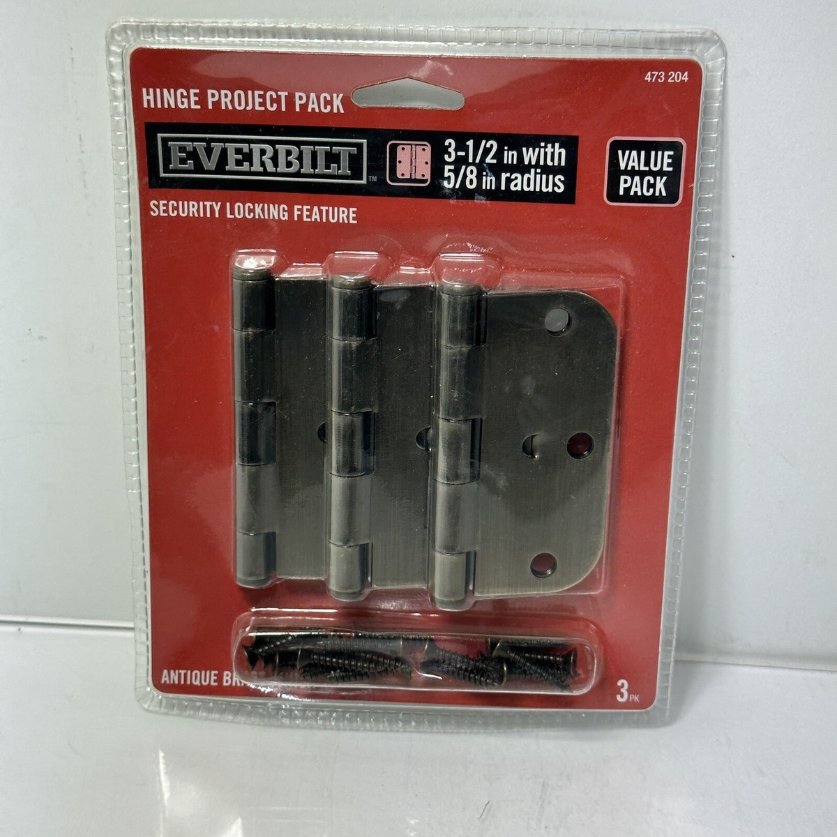 Everbilt Hinges Everbilt 3 1/2 In. X 5/8 In. Radius Matte Black