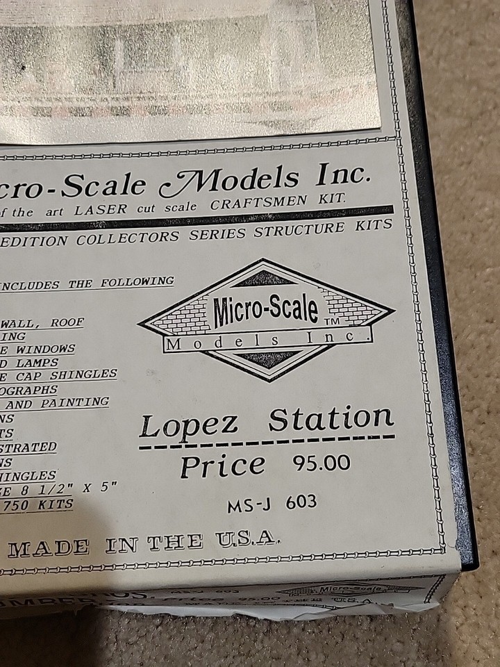 MICRO-SCALE MODELS LASER LC KIT JENNINGS BROS LOPEZ MS-J 603 NEW | eBay