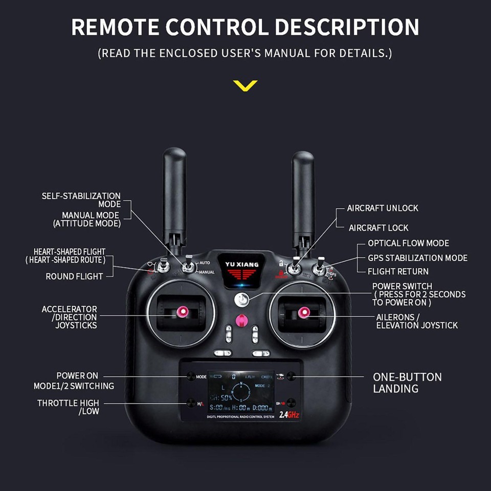 YXZNRC F09-S 1:47 RC Helicopter UH60 6CH Gyro GPS Lights Brushless ...