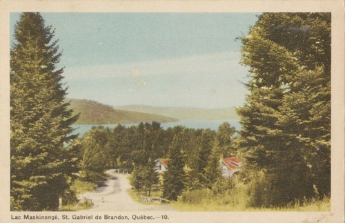Lac Maskinongé St. GABRIEL DE BRANDON Lanaudière Quebec Canada 1940s ...
