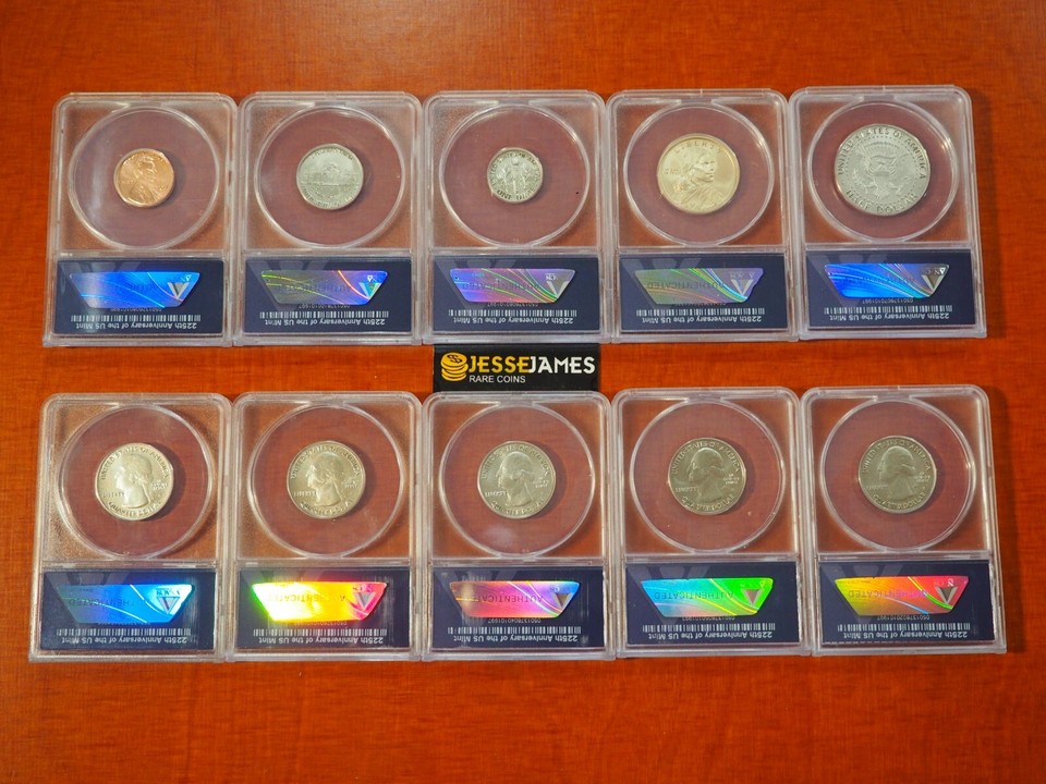 2017 S 225TH ANNIVERSARY ENHANCED ANACS EU70 FIRST STRIKE DENVER ANA ...