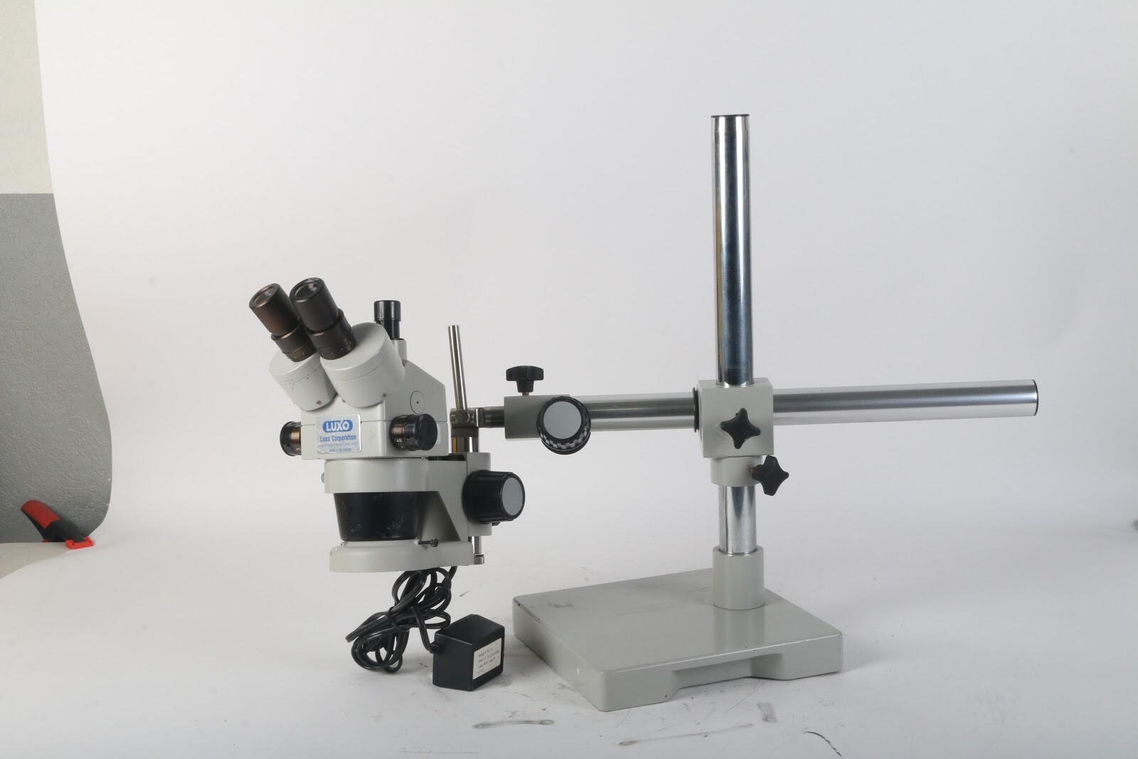 Luxo Trinocular Inspection Scope Microscope W/ 2x WF10X Eyepieces 1x ...