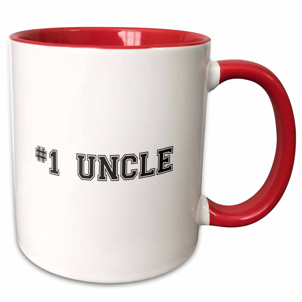 3dRose #1 Uncle - Number One Uncle - black text - best honorary uncle ...
