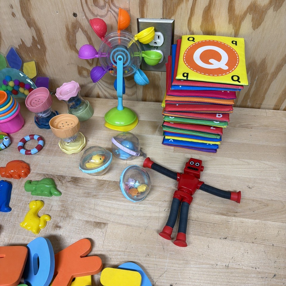 Toddler, Baby Toy Lot Abc’s Robots Stacking Cups Animals | eBay
