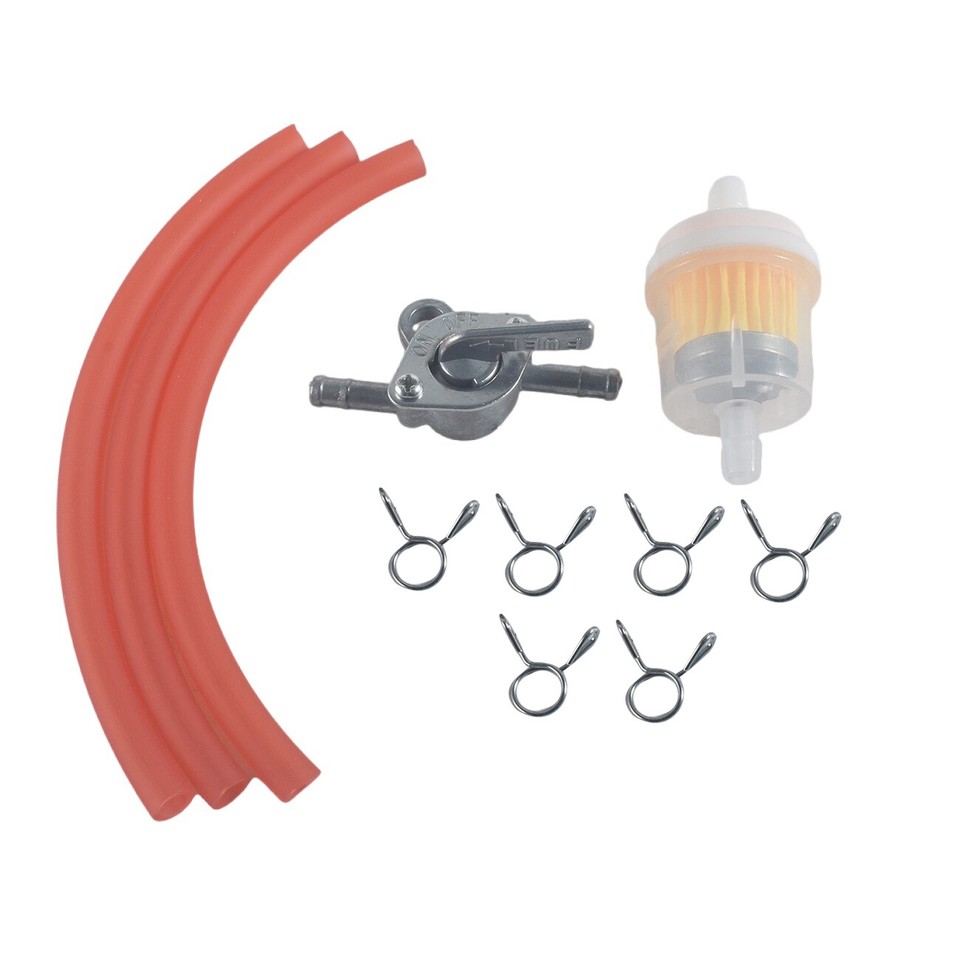 RED FUEL LINE PETCOCK VALVE KIT For 50CC-250CC BAJA APOLLO TAOTAO ATV ...