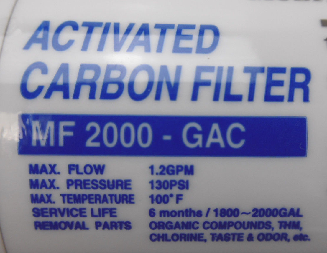 Activated Carbon Filter MF 2000-GAC | Aktivkohlefilter MF 2000-GAC | eBay