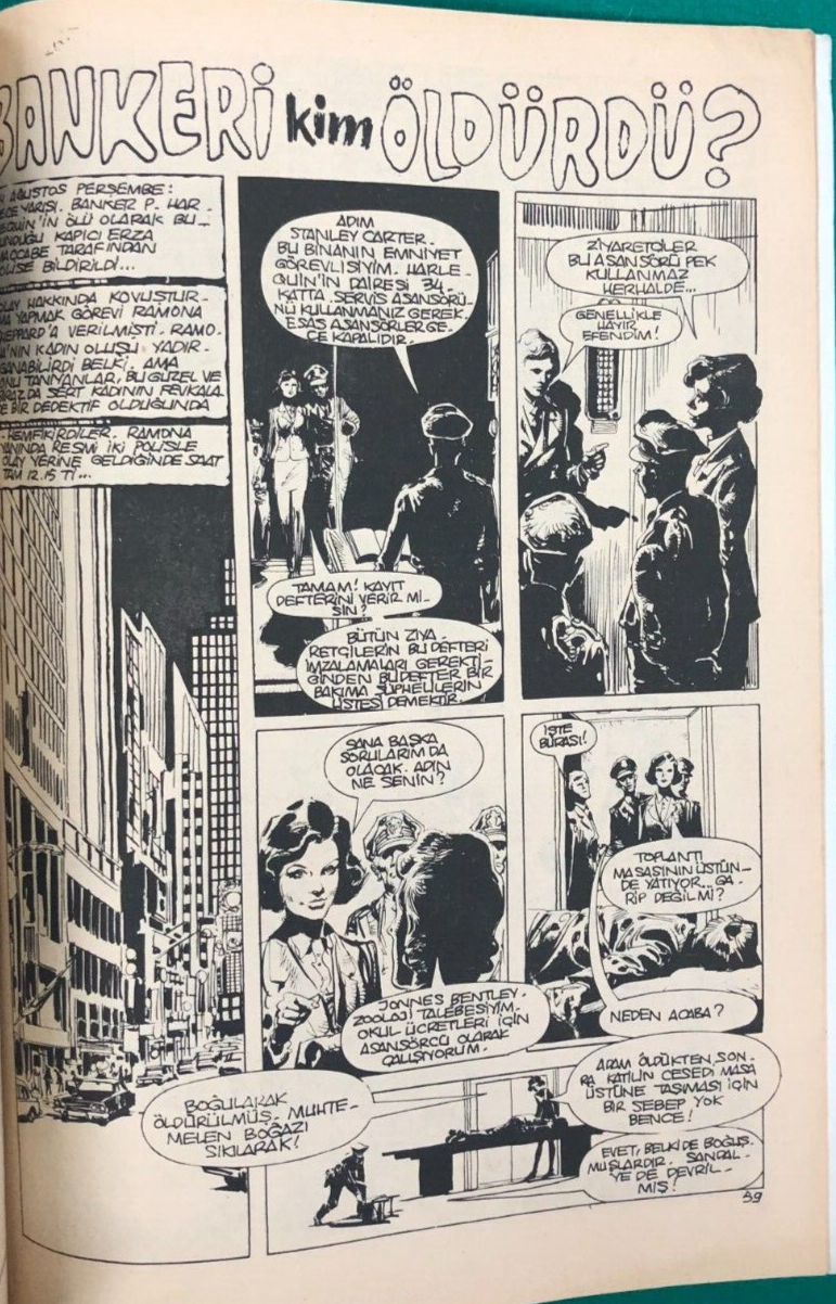 KORKU Turkish B&W horror comic book VG+ | eBay