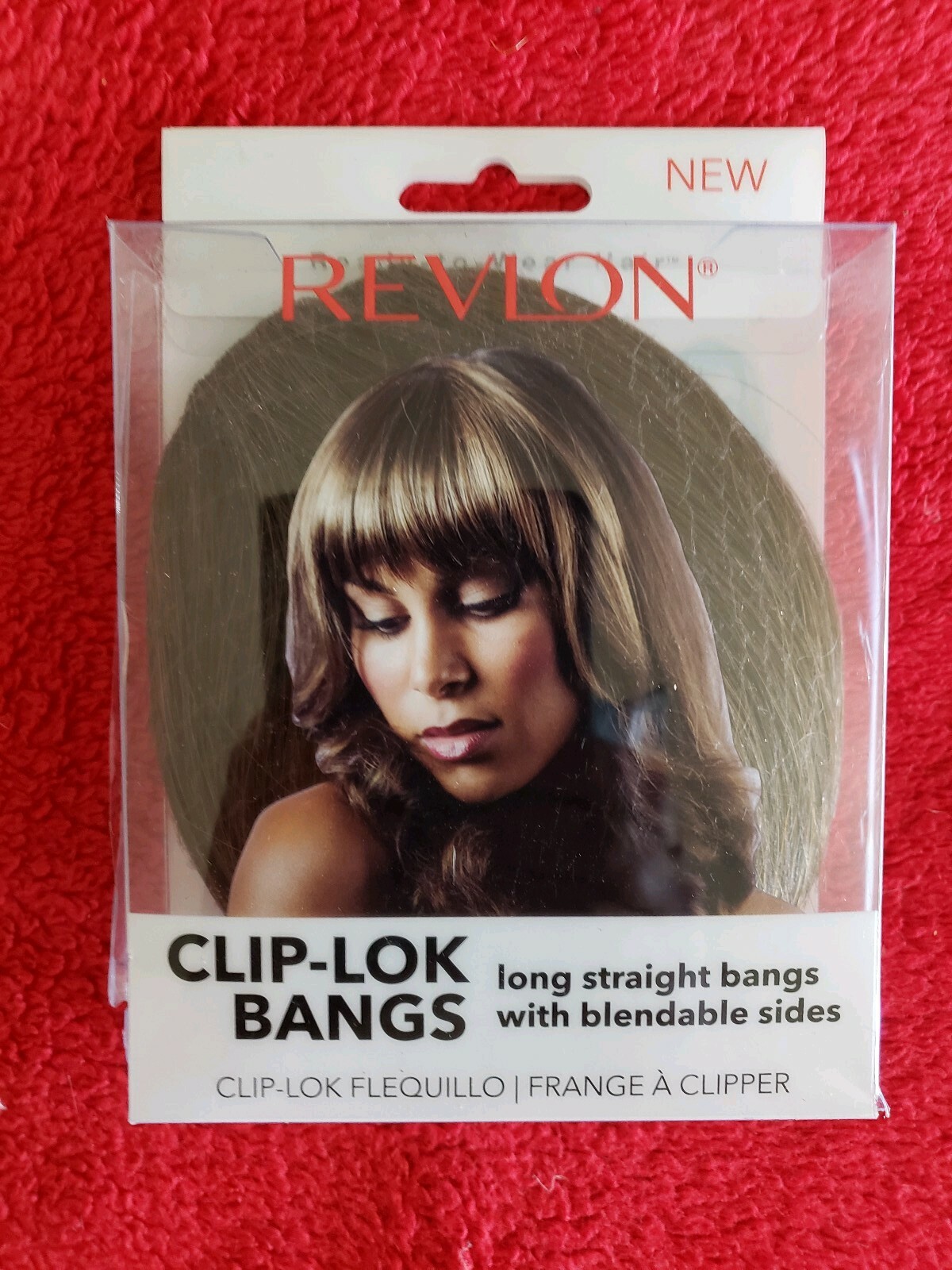 NEW Revlon Clip Lok Bangs Hair Extensions Medium Brown | eBay