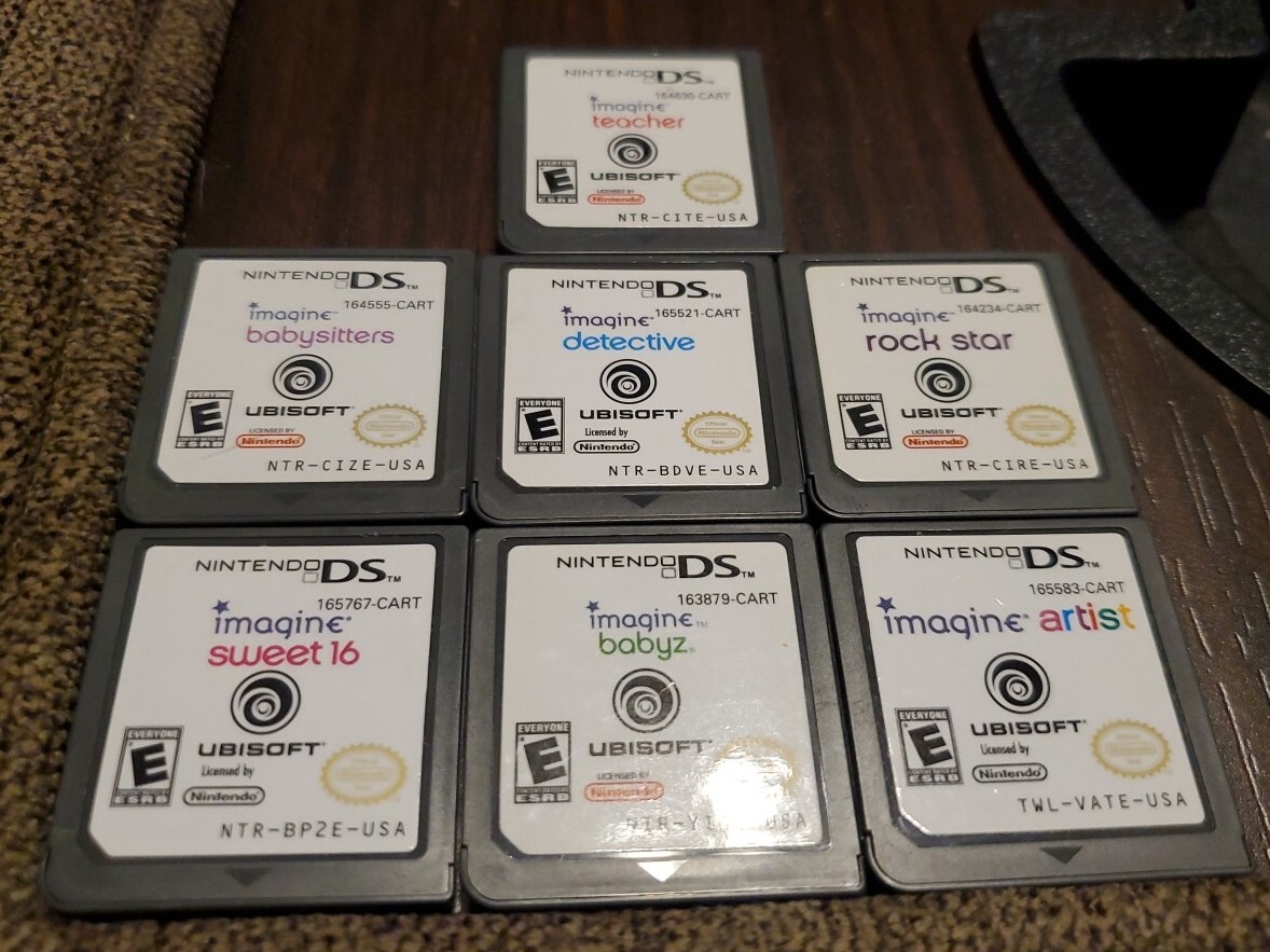 Lot of 7 Nintendo DS imagine Games, Rock Star, Artist, Teacher, babyz ...