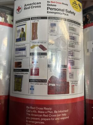 American Red Cross Deluxe Personal Safety Emergency Pack-INCLUDES Mask ...