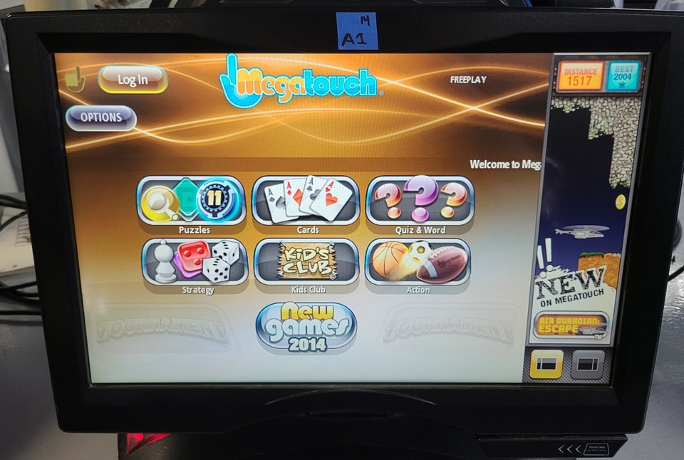 Merit Megatouch Aurora 20014 Multi Game Arcade Video Game Machine ...