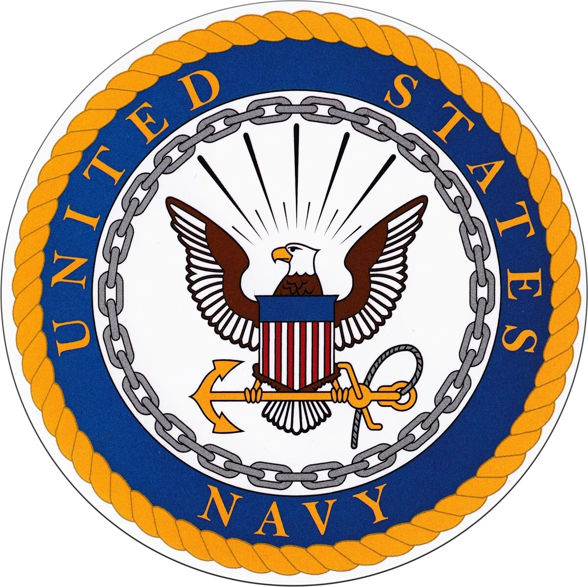 Navy Anchor Logo With Eagle