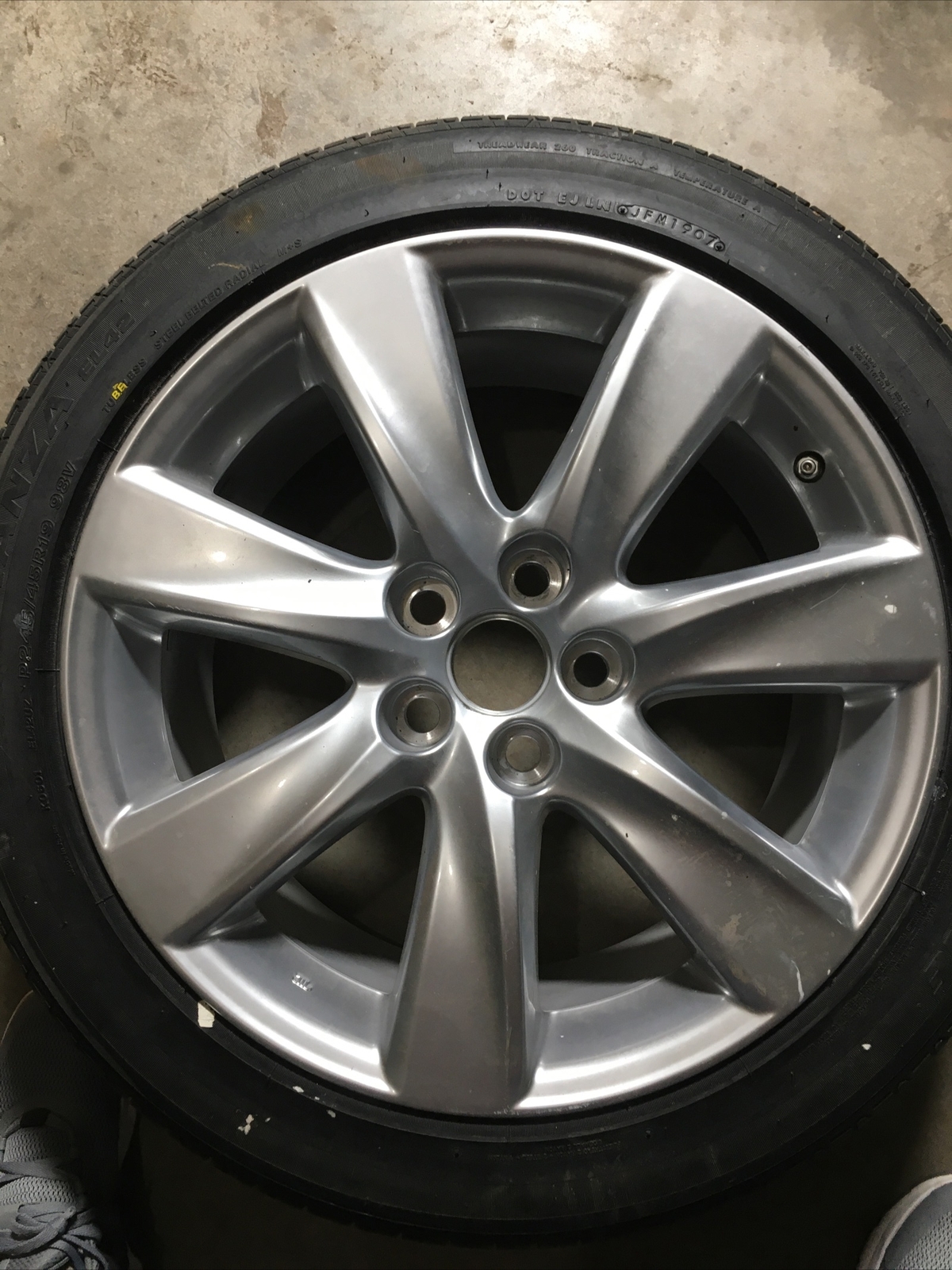 07-12 Lexus LS460 LS600HL EMERGENCY SPARE WHEEL TIRE RIM "19" 1307 OEM ...